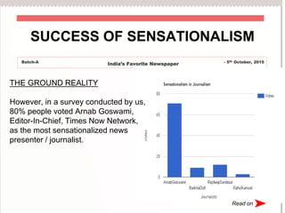 Sensationalism in Journalism | PPTX