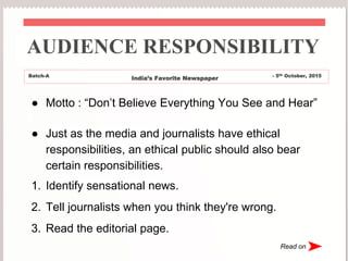 Sensationalism in Journalism | PPTX