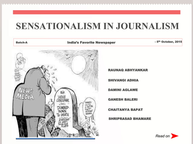 Sensationalism in Journalism | PPTX