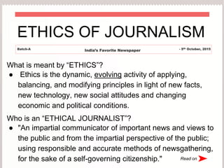 Sensationalism in Journalism | PPTX