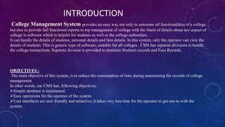 Student database management system | PPTX