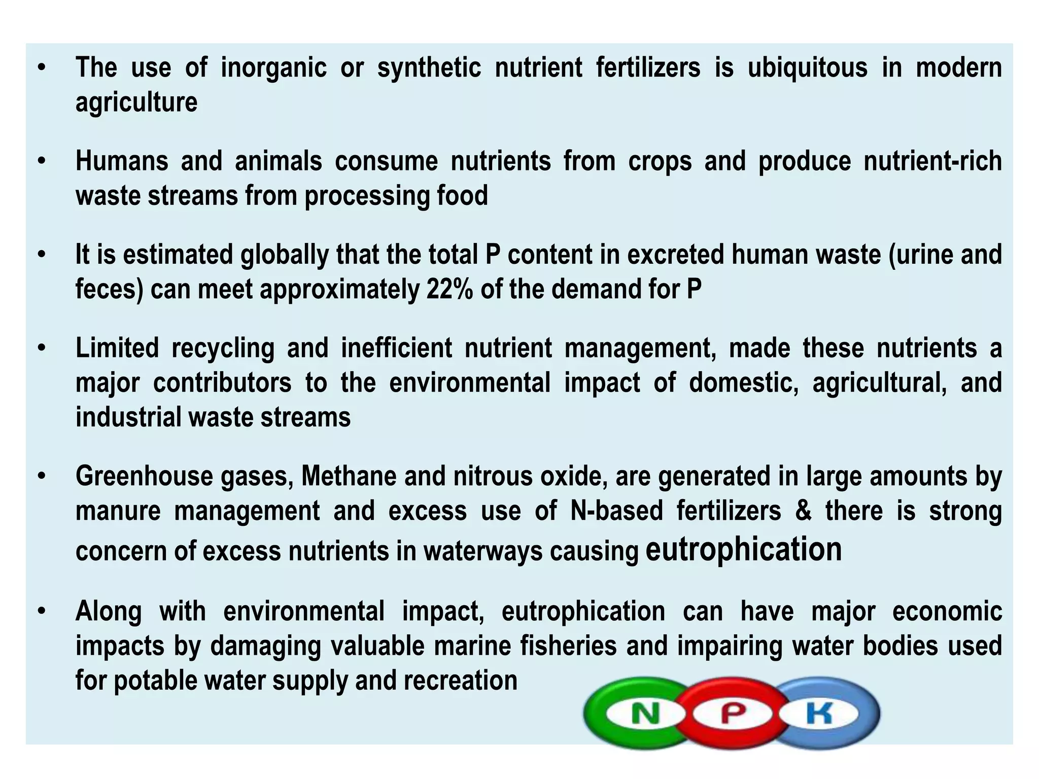 NUTRIENT RECOVERY FROM WASTES | PPT