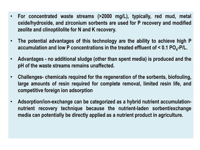 NUTRIENT RECOVERY FROM WASTES | PPT