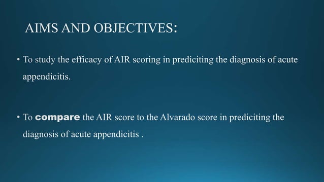 appendicitis inflammatory response scoring | PPT