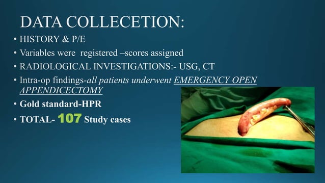appendicitis inflammatory response scoring | PPT