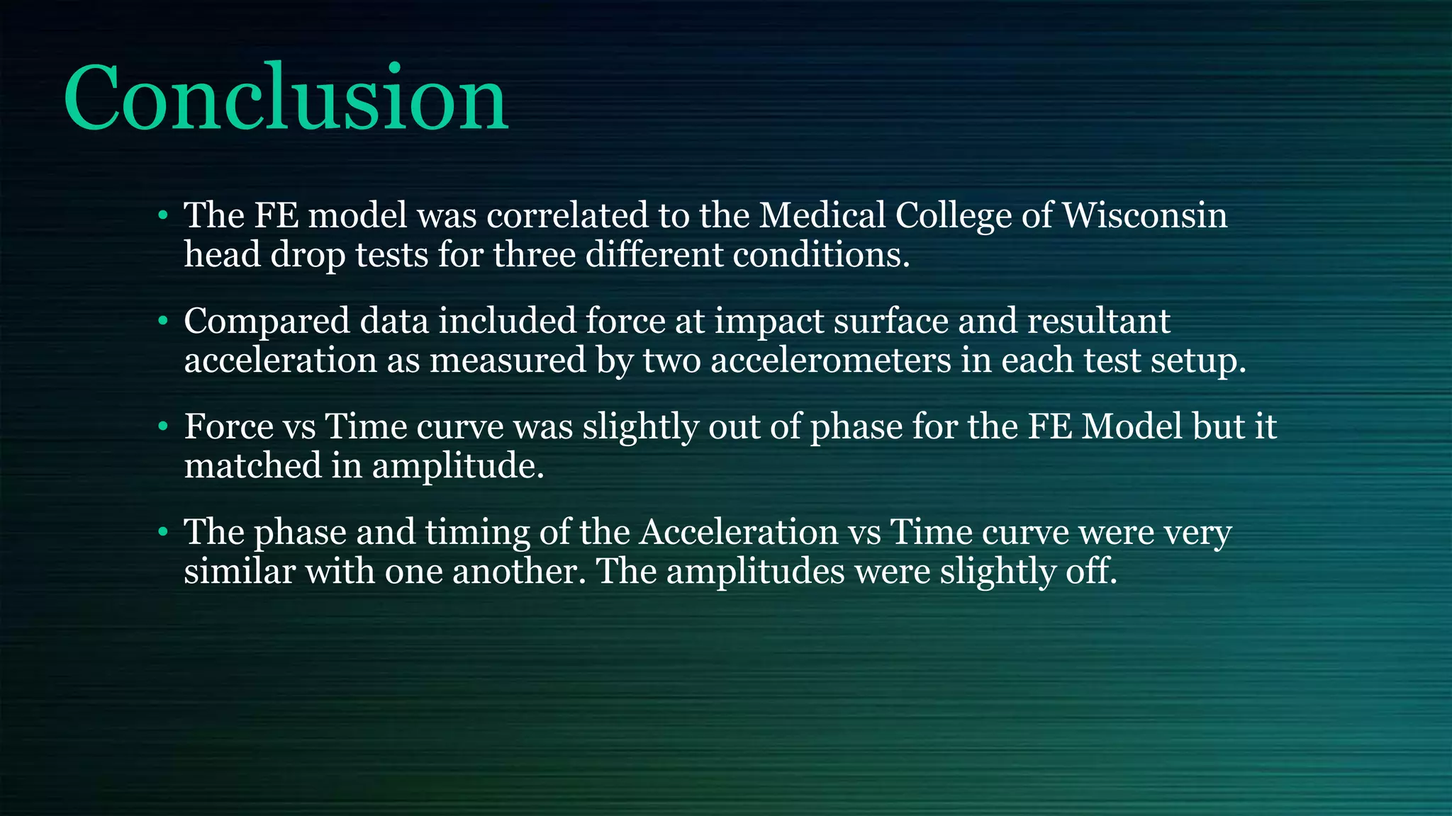 Validation of GHBMC M50 Head Model | PPTX