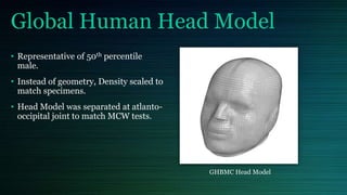 Validation of GHBMC M50 Head Model | PPTX