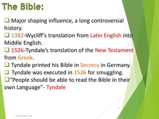 Early Modern English(1500-1800) | PPTX