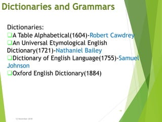 Early Modern English(1500-1800) | PPTX
