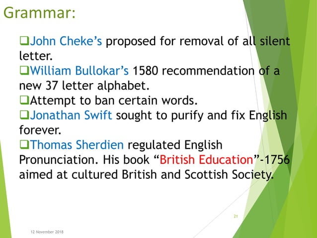 Early Modern English(1500-1800) | PPTX
