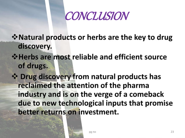 Natural products in drug discovery | PPTX | Herbs and Supplements ...