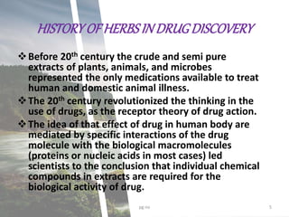Natural products in drug discovery | PPTX