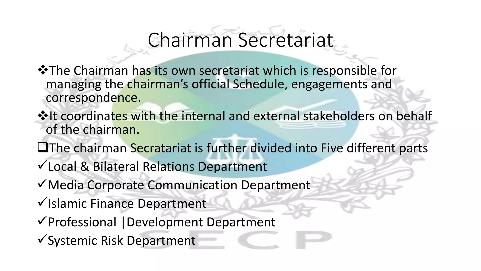 security exchange commision (SECP) | PPTX