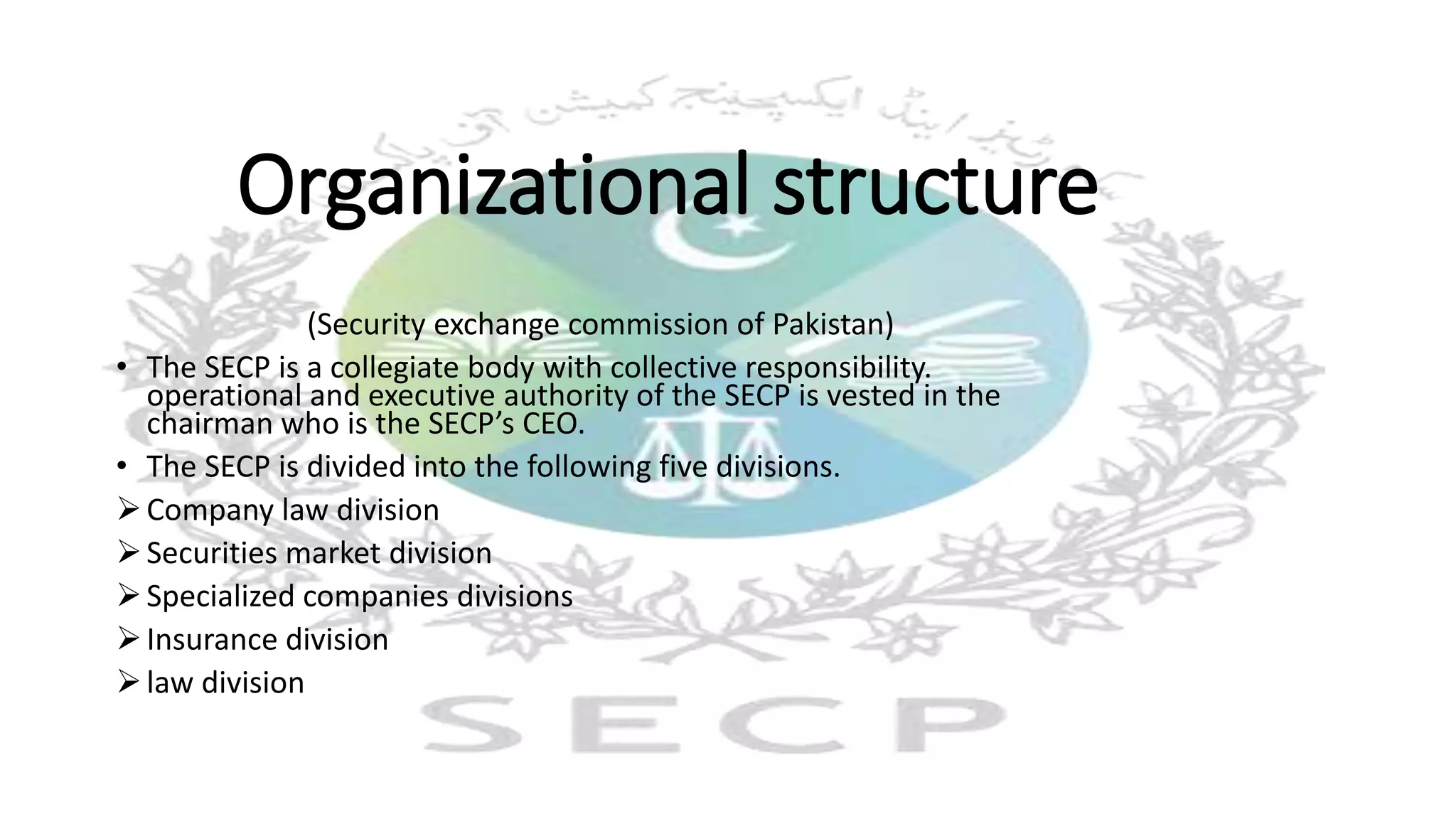 security exchange commision (SECP) | PPTX