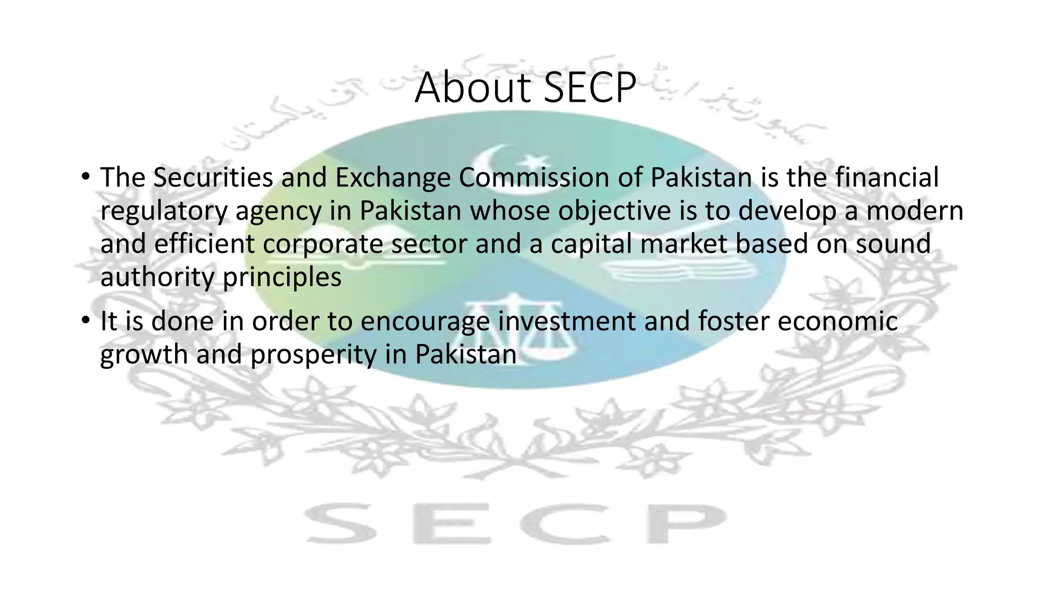 security exchange commision (SECP) | PPTX