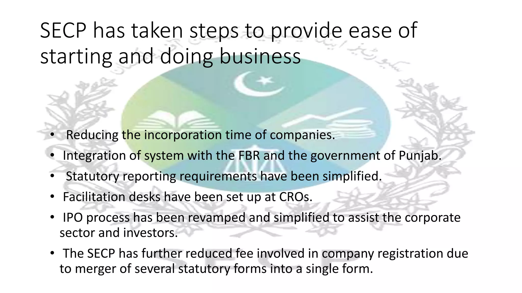 security exchange commision (SECP) | PPTX