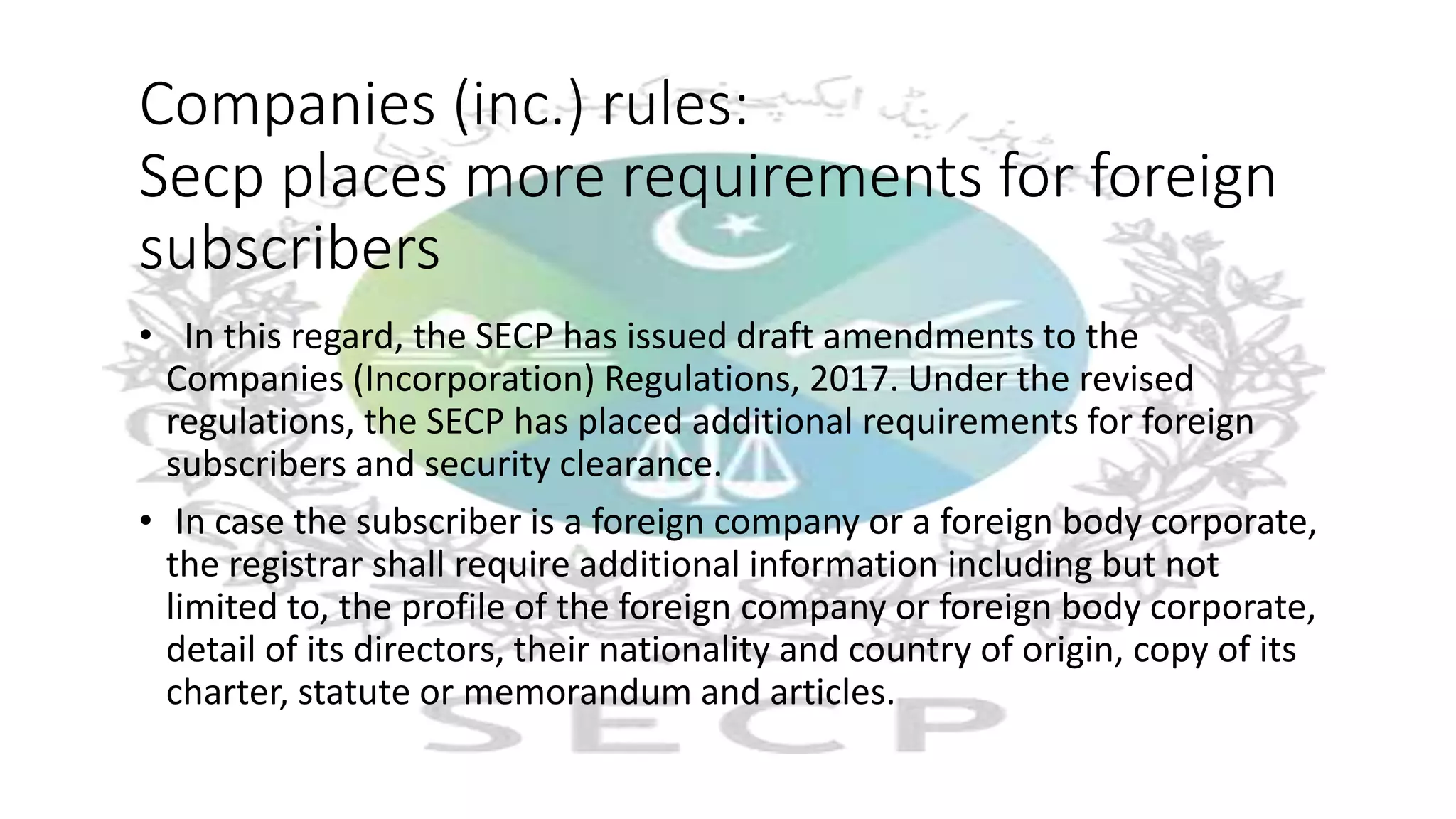 security exchange commision (SECP) | PPTX