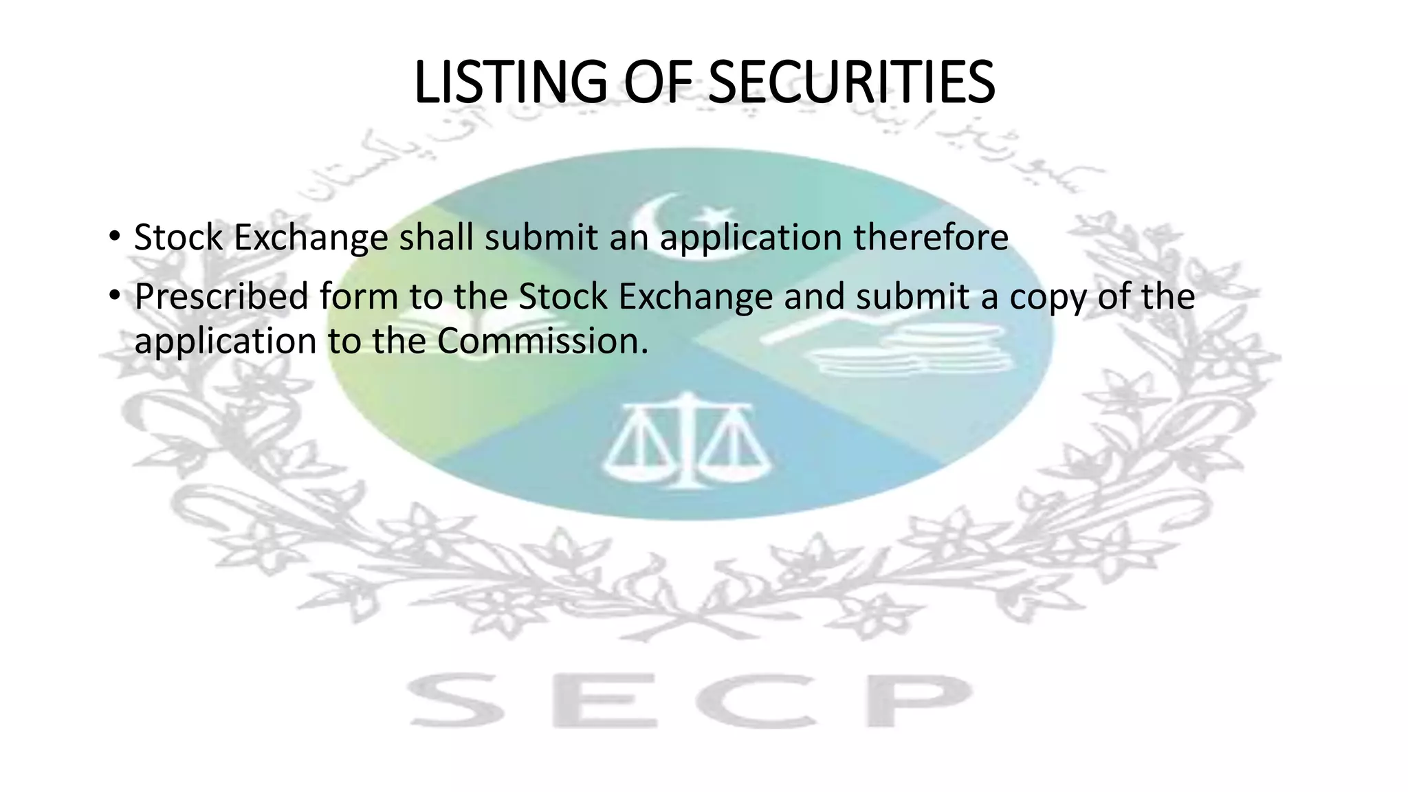 security exchange commision (SECP) | PPTX