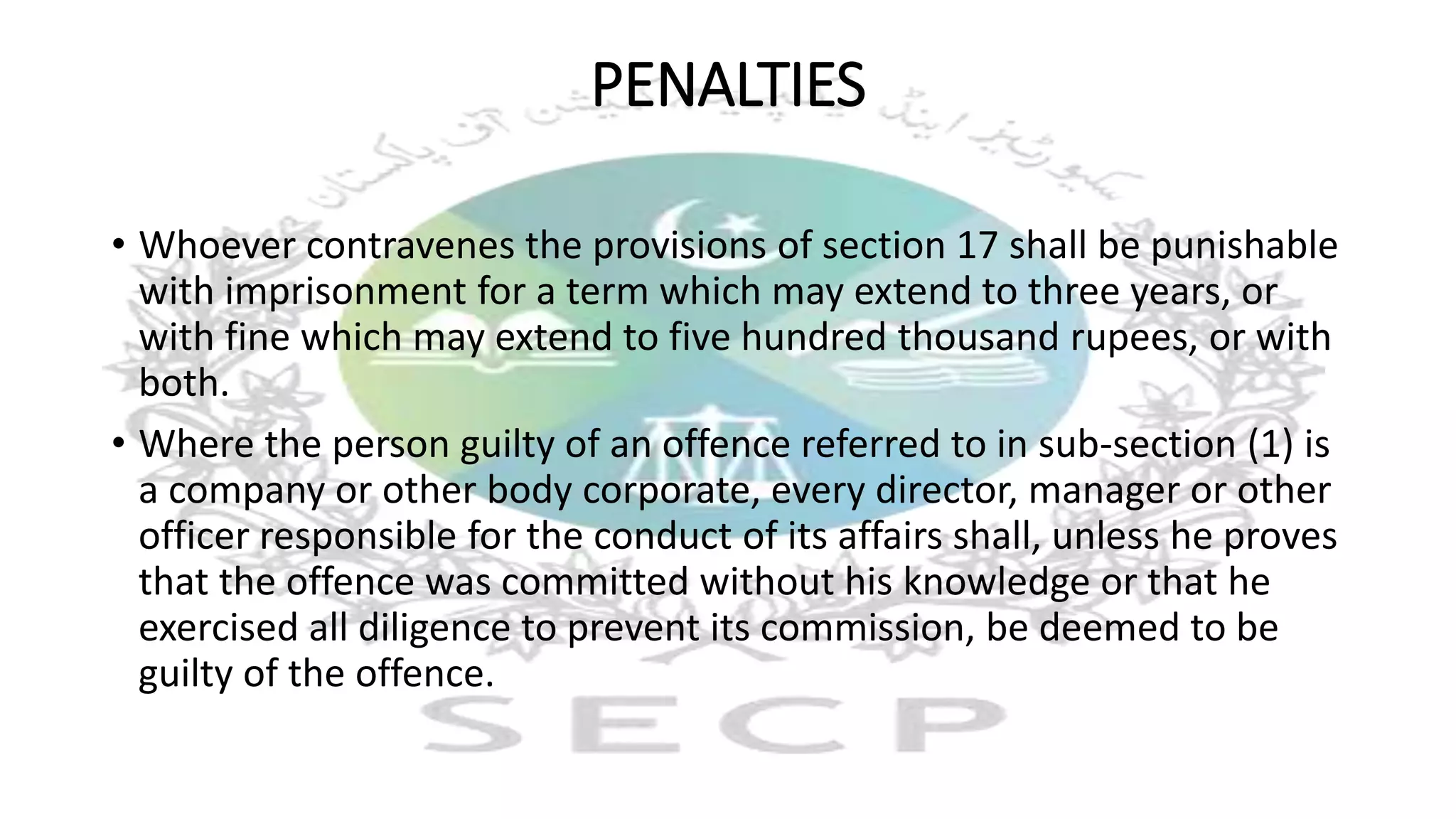 security exchange commision (SECP) | PPTX