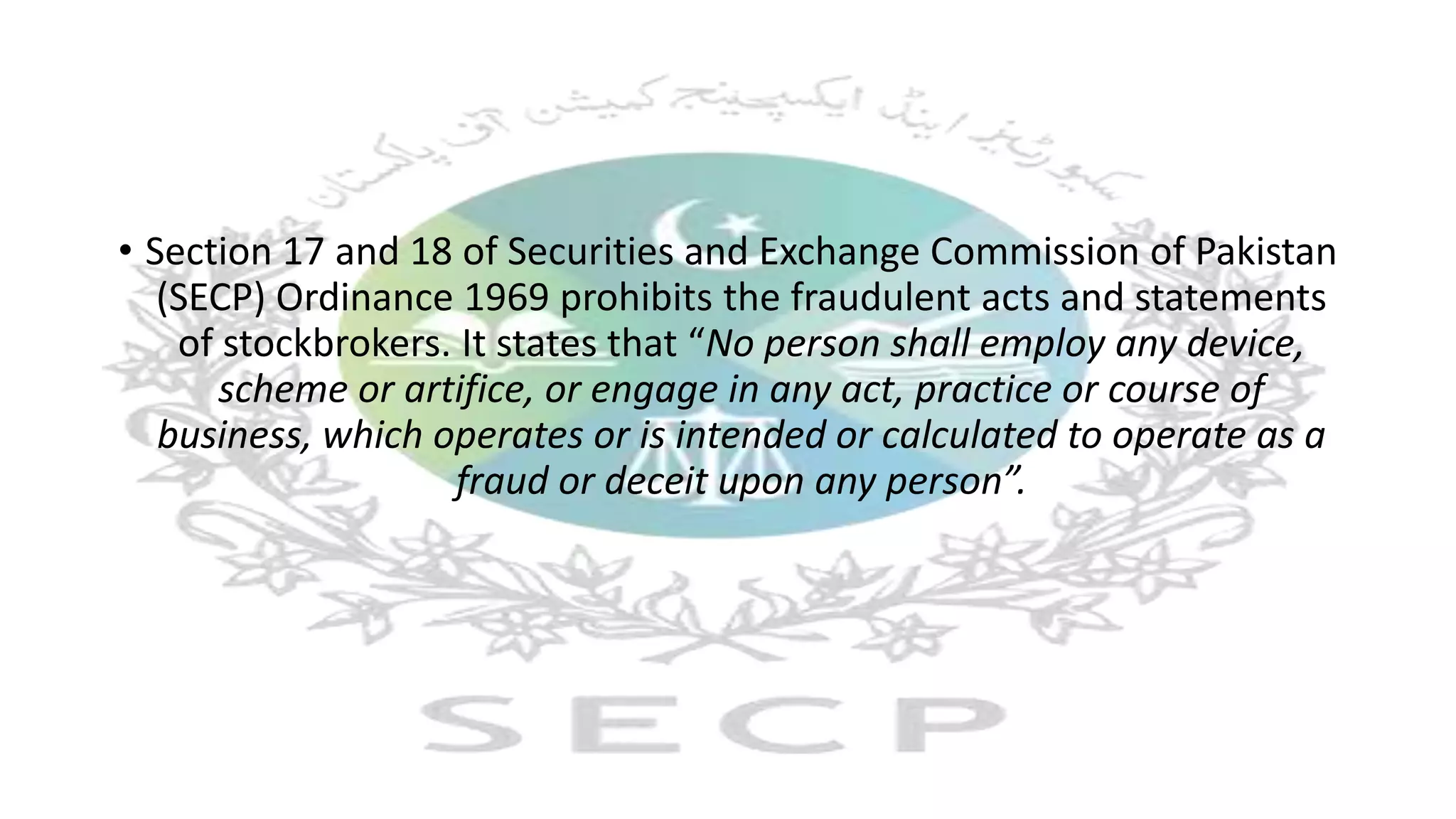 security exchange commision (SECP) | PPTX