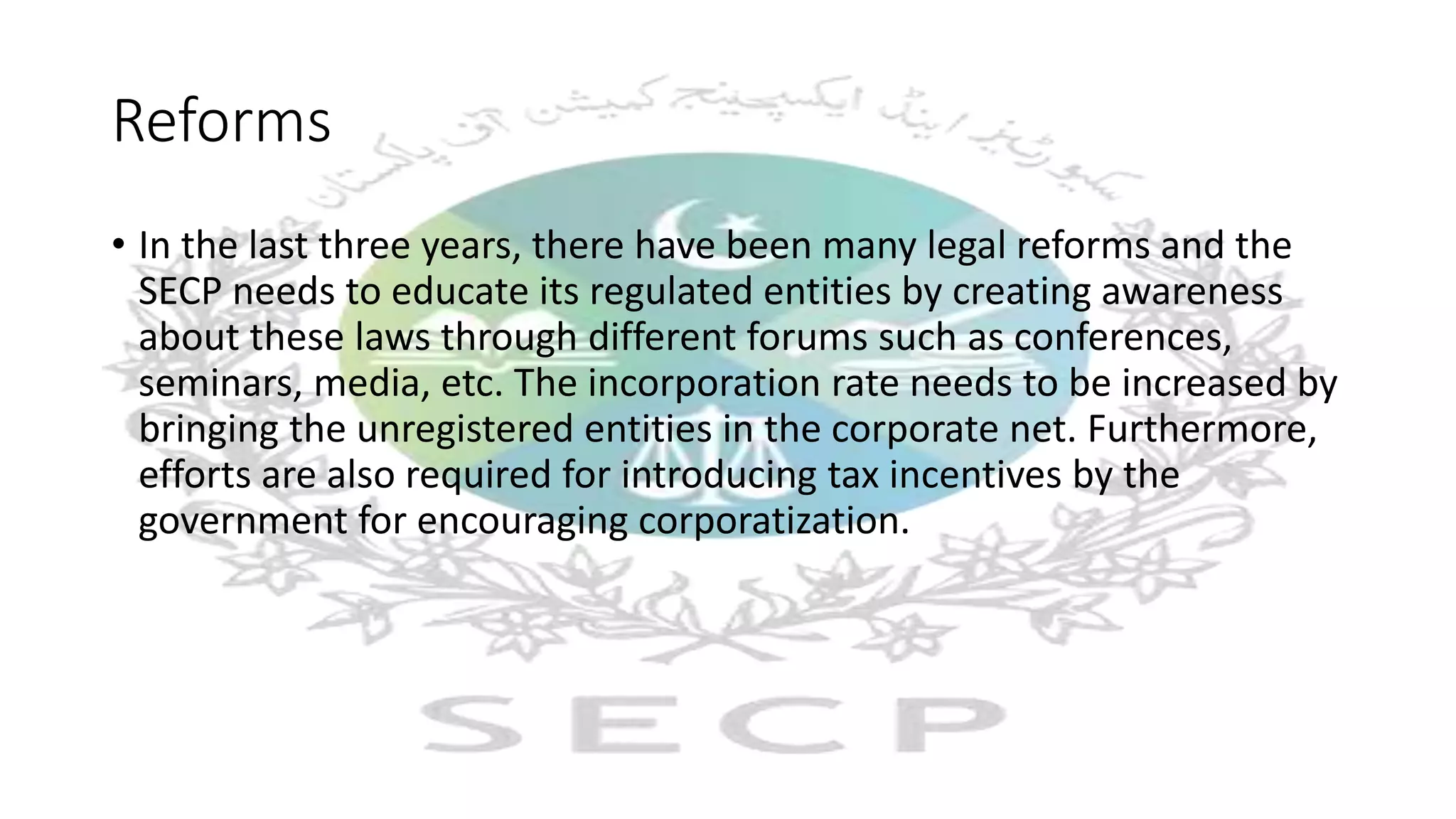 security exchange commision (SECP) | PPTX