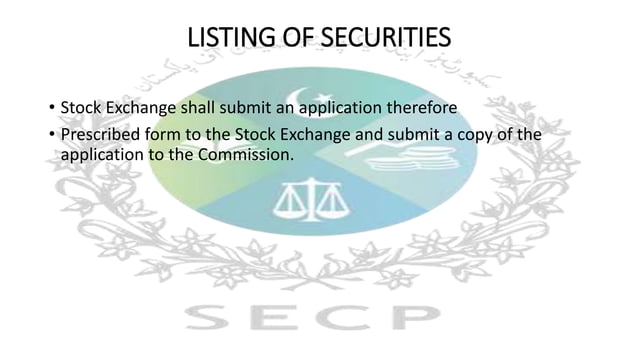 security exchange commision (SECP) | PPTX | Business Accounting ...
