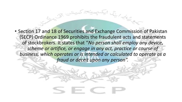 security exchange commision (SECP) | PPTX | Business Accounting ...