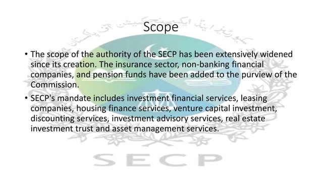 security exchange commision (SECP) | PPTX | Business Accounting ...