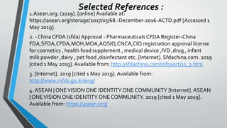 REGULATORY REQUIREMENTS FOR ASEAN COUNTRIES | PPTX