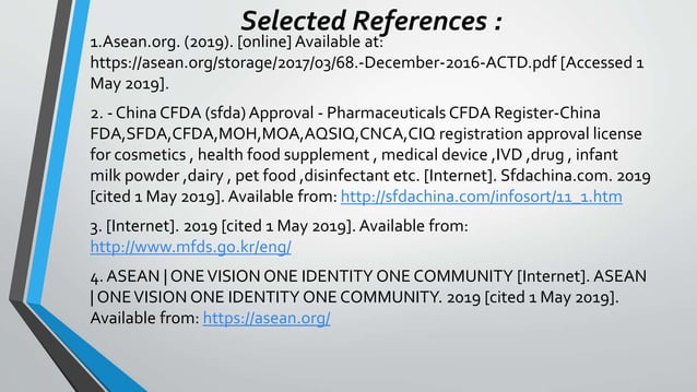 REGULATORY REQUIREMENTS FOR ASEAN COUNTRIES | PPTX | Pharmaceutical Industry | Industries