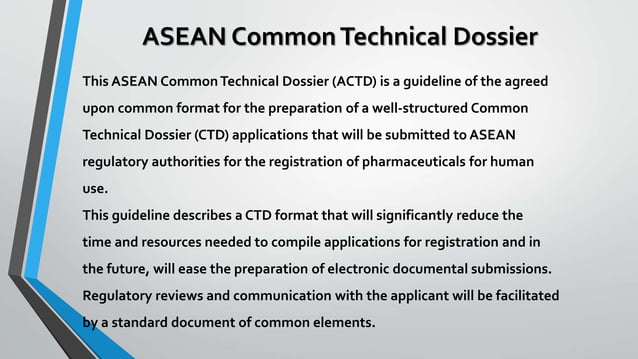 REGULATORY REQUIREMENTS FOR ASEAN COUNTRIES | PPTX | Pharmaceutical Industry | Industries