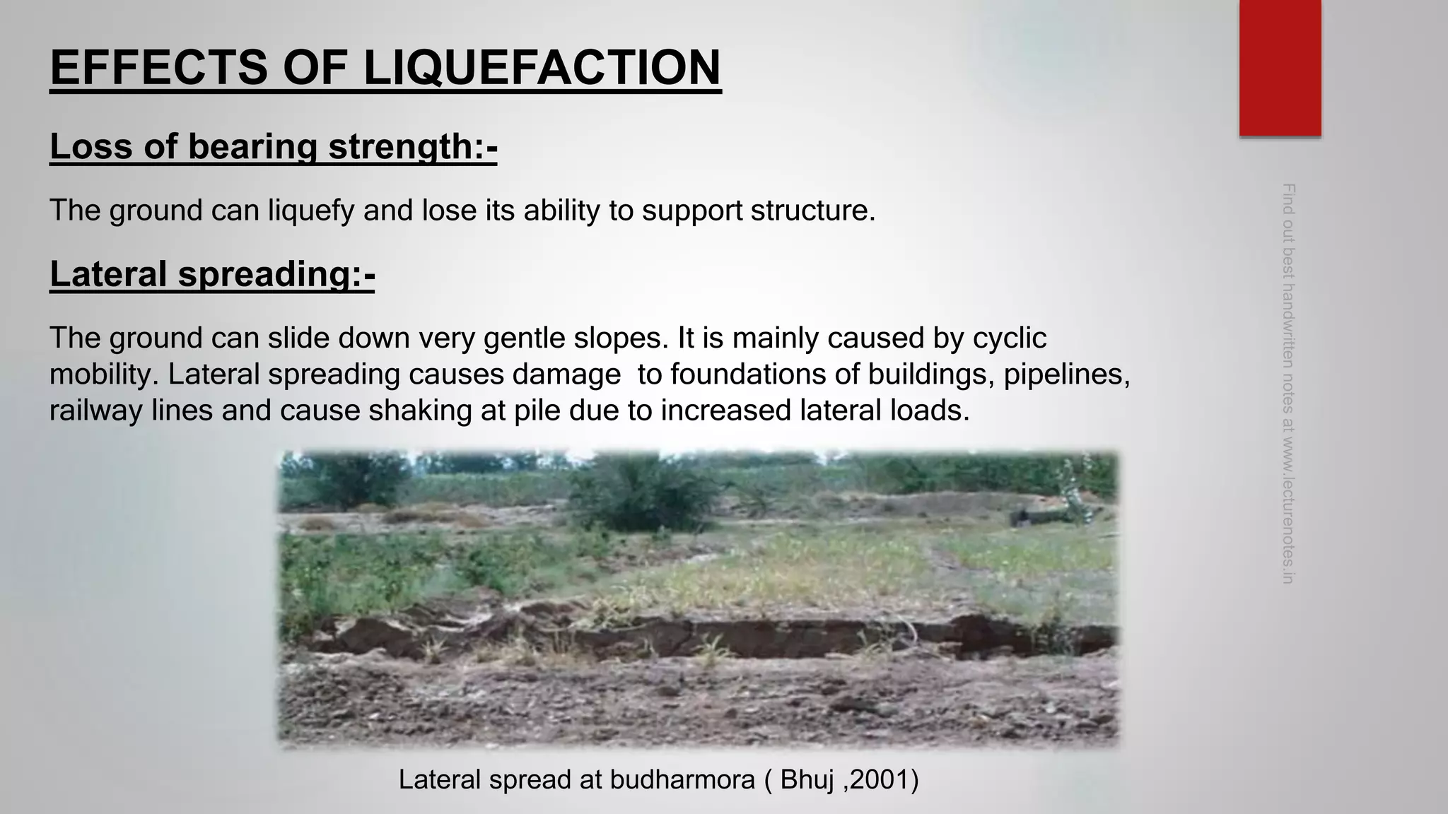 Power point presentation on Soil Liquefaction | PPTX | Geology | Science