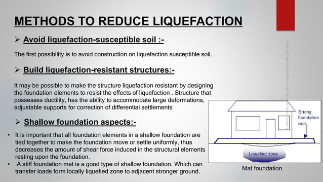 Power point presentation on Soil Liquefaction | PPTX | Geology | Science