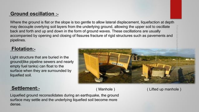 Power point presentation on Soil Liquefaction | PPTX | Geology | Science