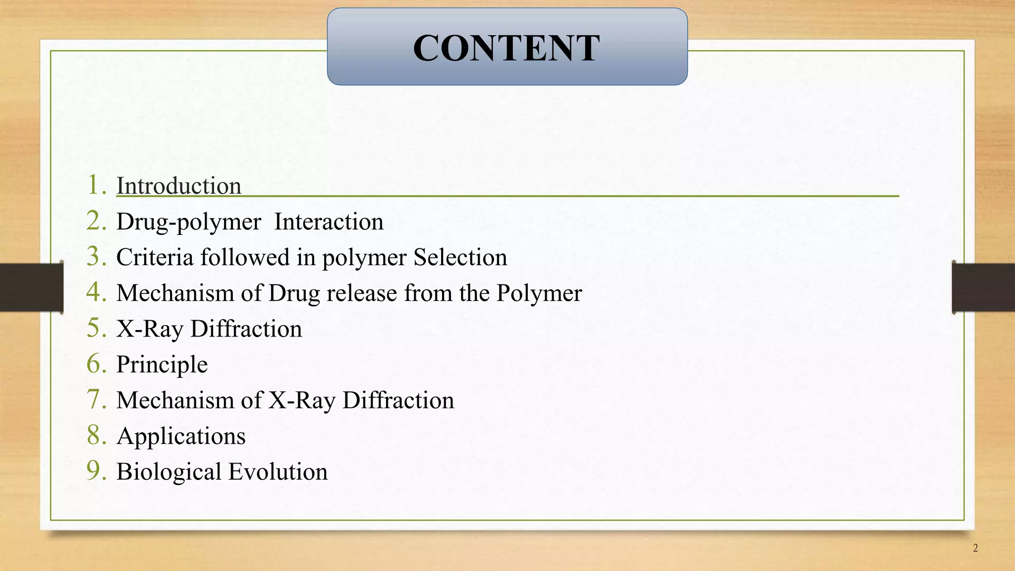 Drug-Polymer Compatibility Studies By XRD | PPT