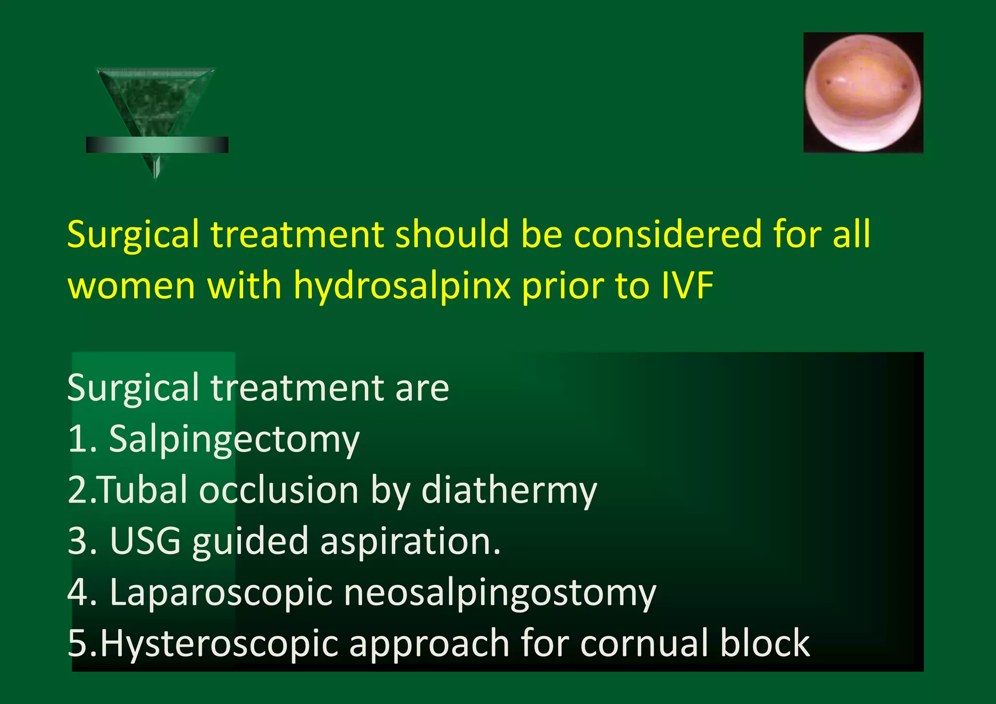 The Role of laparoscopy in the era of ART | PPTX
