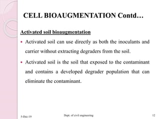 bioaugmentation as remediation technology | PPTX