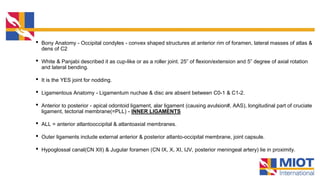 Injuries at occipitocervical junction | PPTX