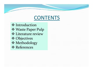 Development of building model by using paper pulp | PDF