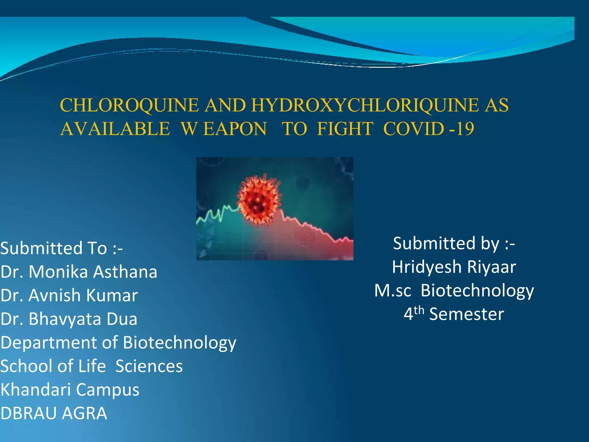 HYDROXYCHLOROQUINE MECHANISMS | PPTX