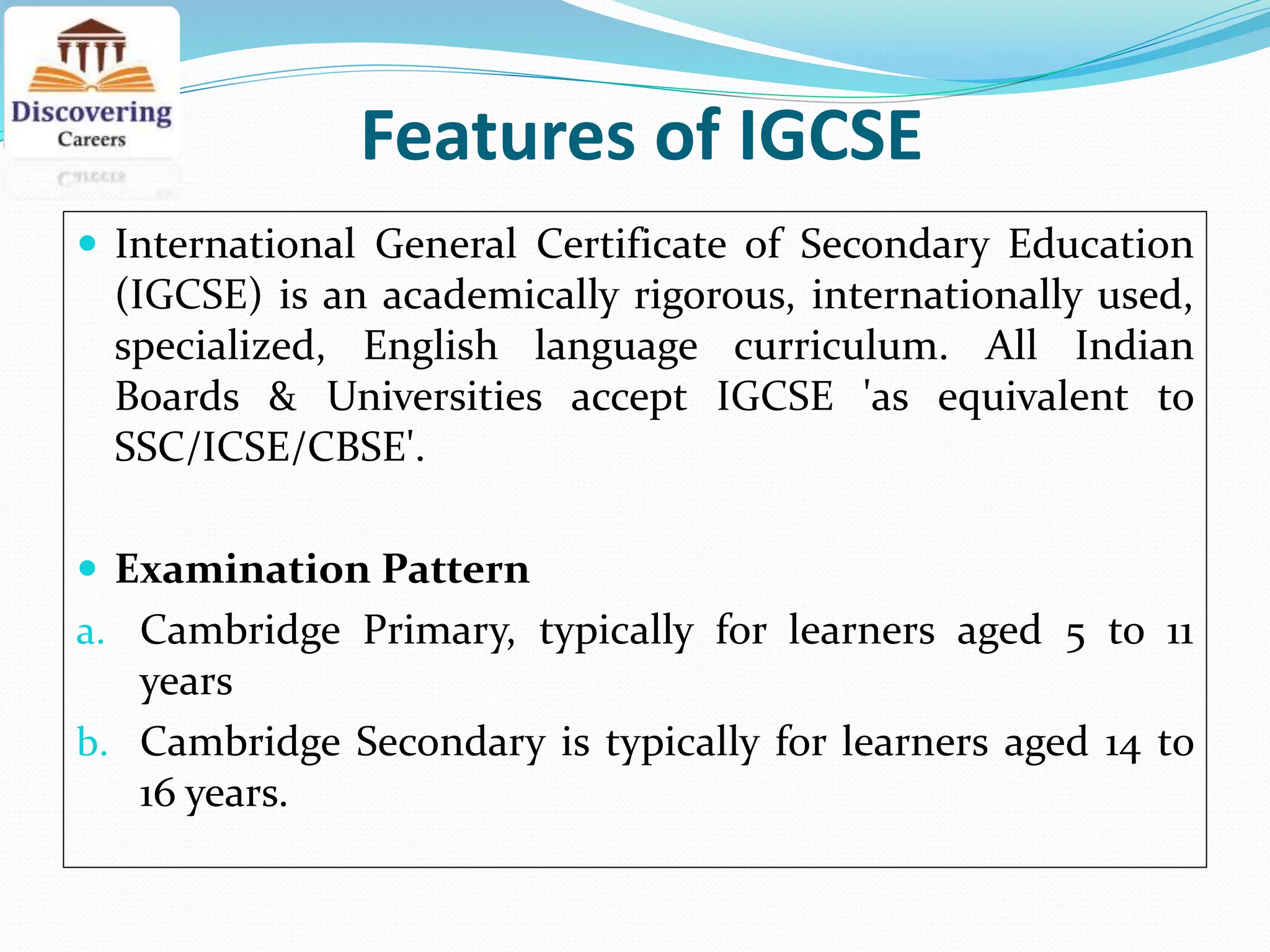 Differences in School Boards in India (State/CBSE/ICSE/IGCSE/IB) | PPTX