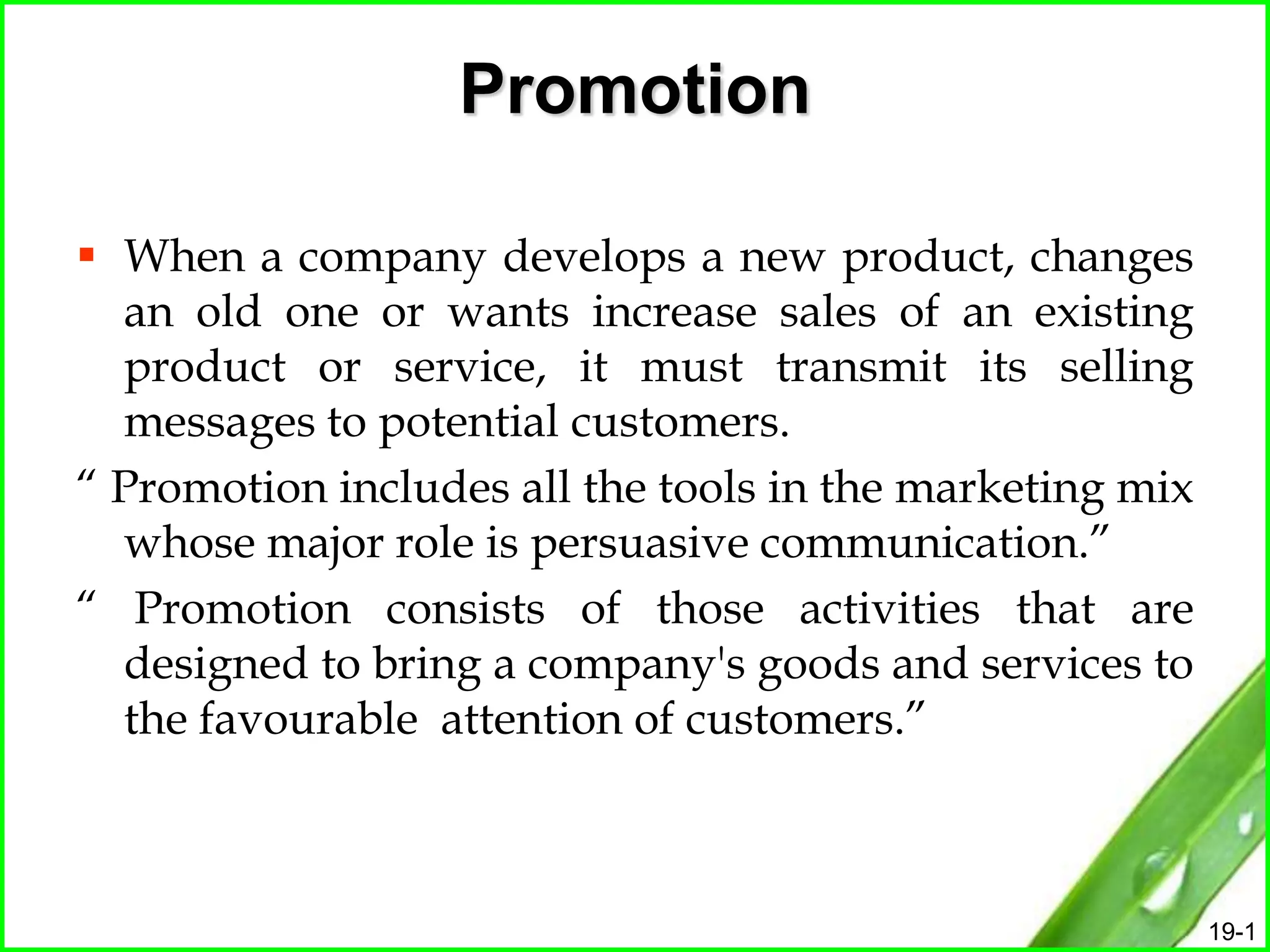 promotion chapter | PPT