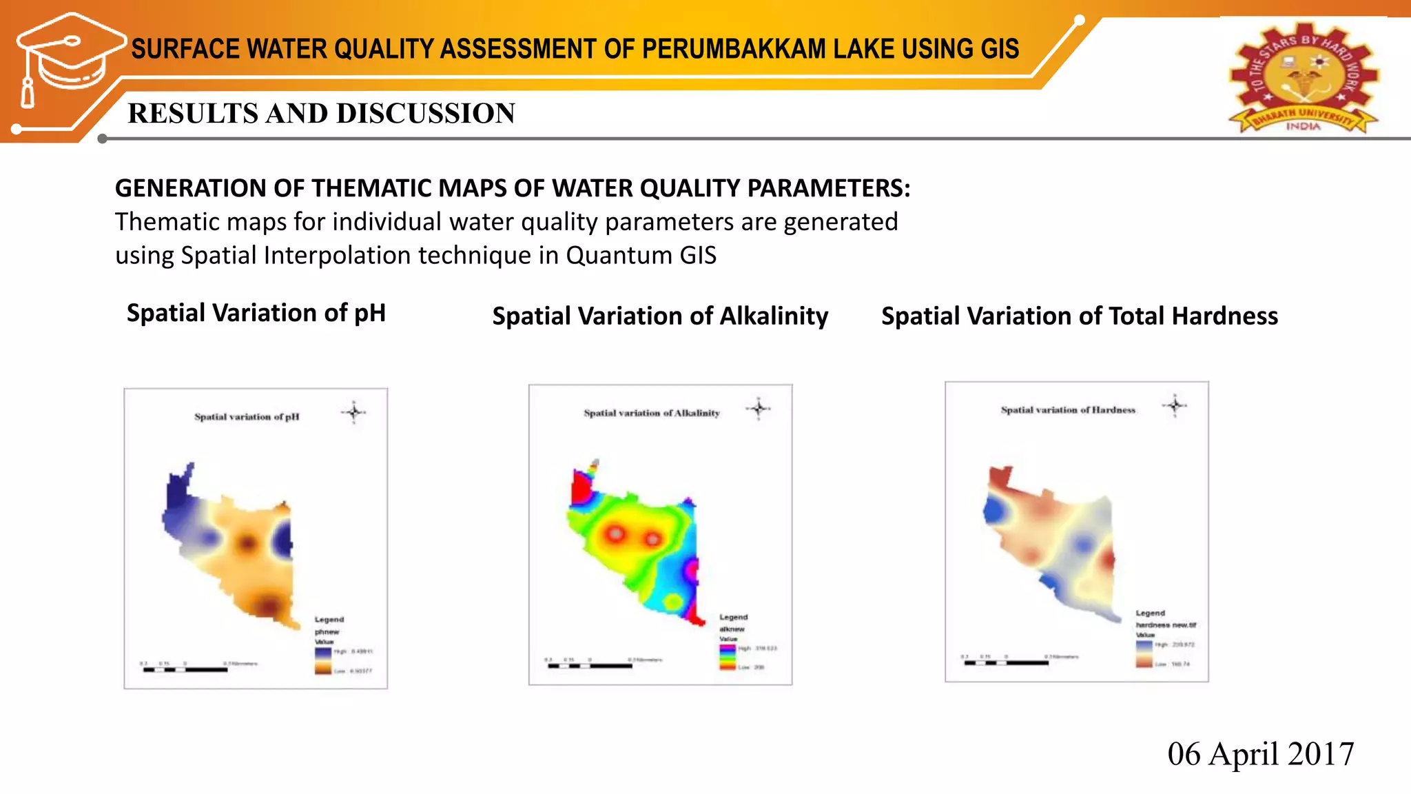 SURFACE WATER QUALITY ASSESSMENT USING GIS | PPTX