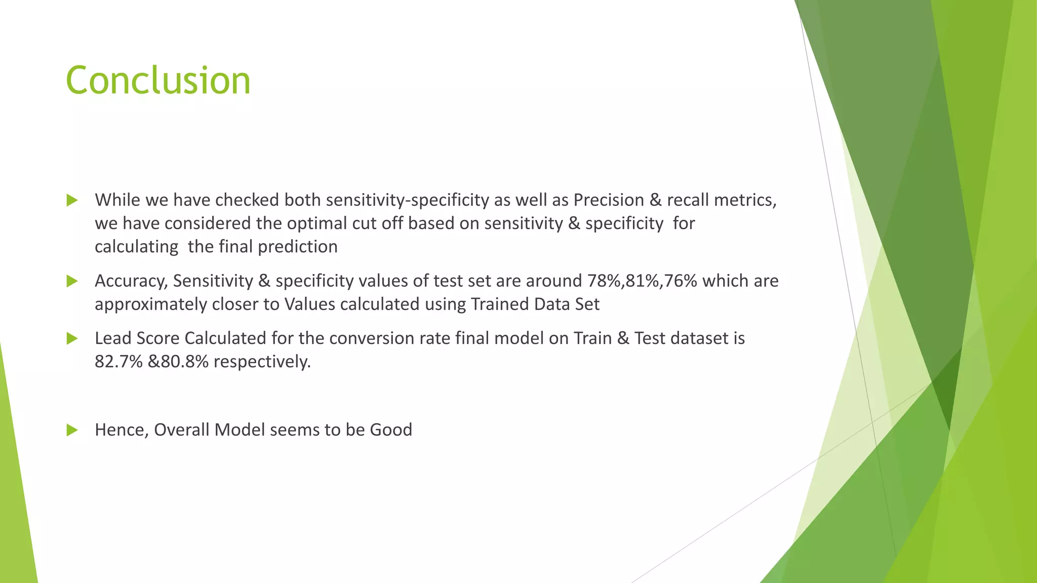 Lead Scoring Case Study | PPTX