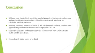 Lead Scoring Case Study | PPTX