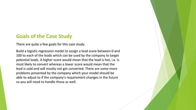 Lead Scoring Case Study | PPTX