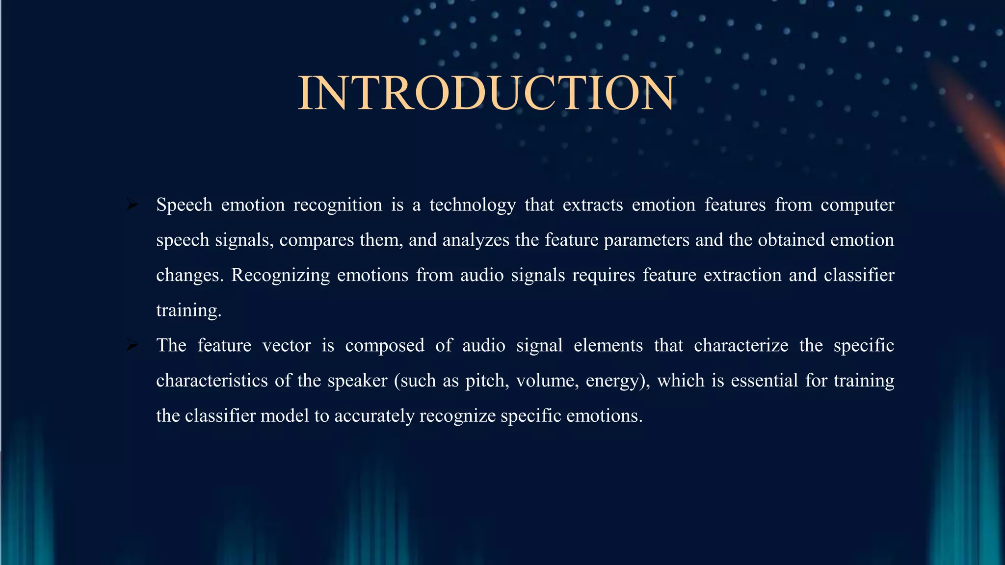 SPEECH BASED EMOTION RECOGNITION USING VOICE | PPTX