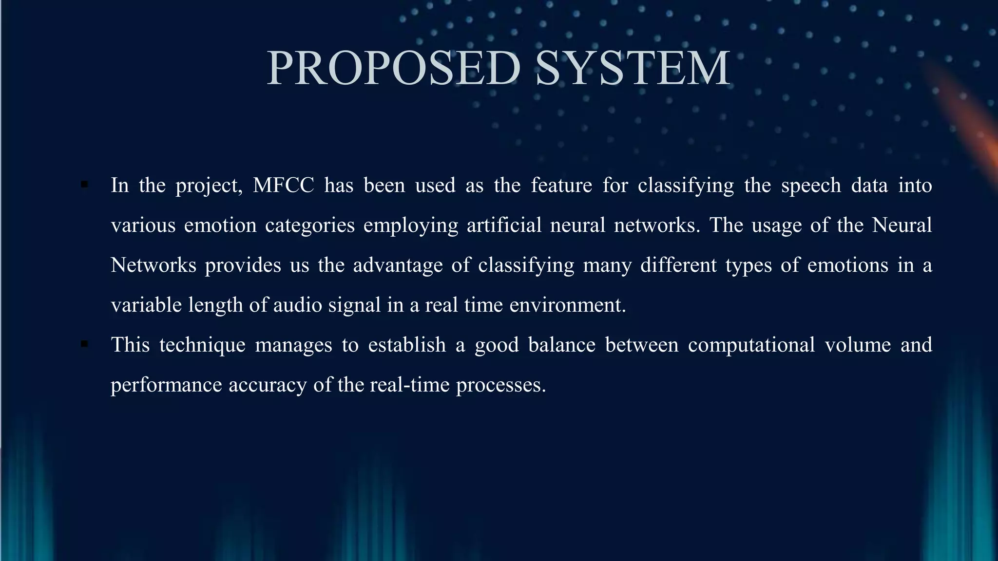SPEECH BASED EMOTION RECOGNITION USING VOICE | PPTX