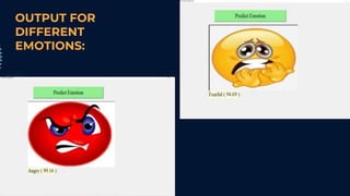 SPEECH BASED EMOTION RECOGNITION USING VOICE | PPTX