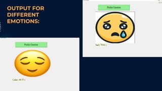 SPEECH BASED EMOTION RECOGNITION USING VOICE | PPTX
